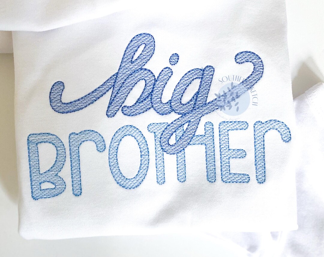 Big Brother Sibling Lettering New Baby Light Fill Quick Gender Reveal ...