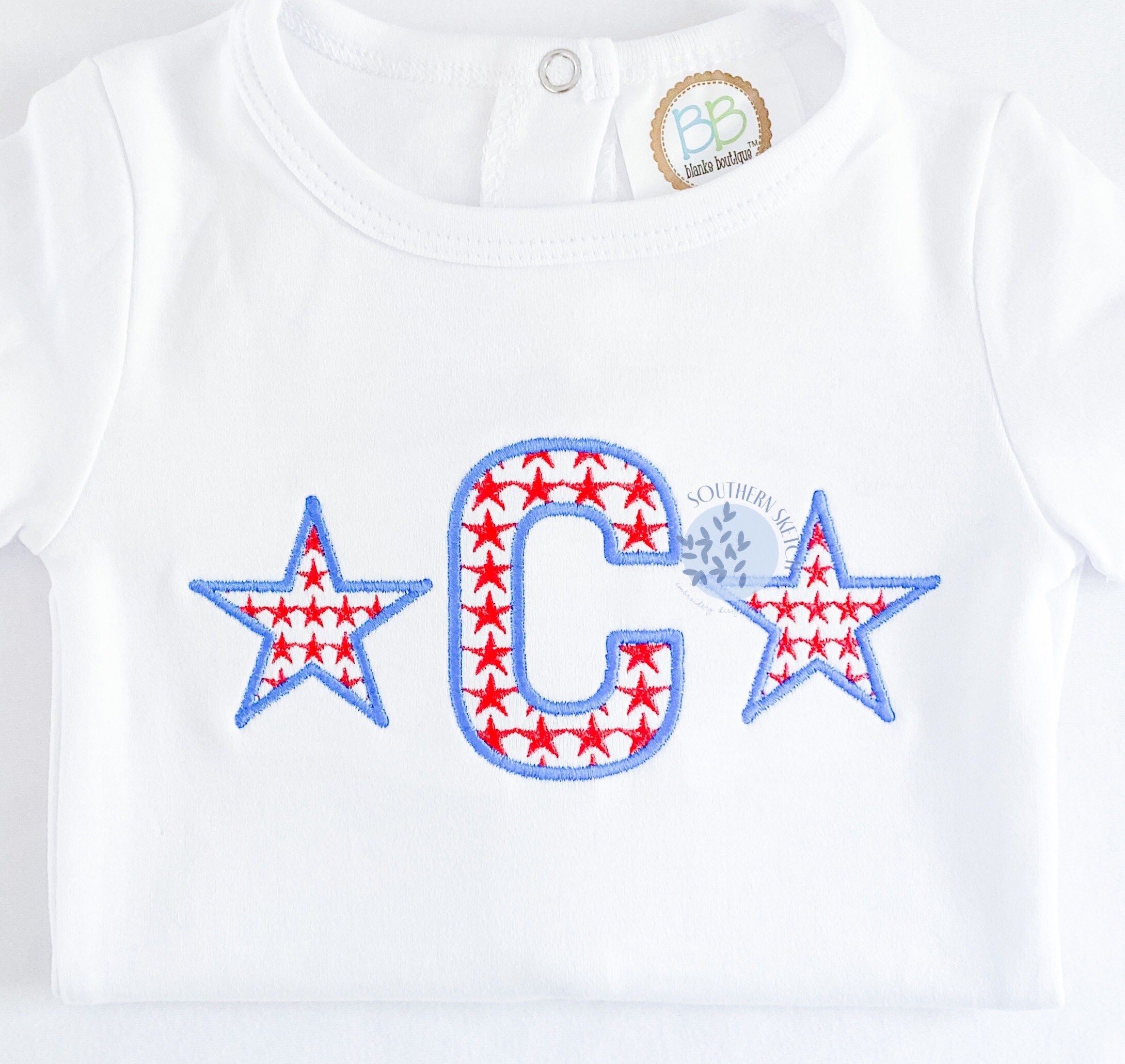 Star Alphabet Patriotic Letters A-Z 4th of July Memorial Day | Etsy