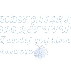 Bonnie Bean Cursive Style Floss Print Classic Machine Embroidery Bean ...