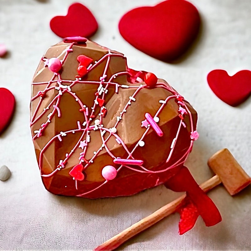 Chocolate Breakable Heart - Etsy