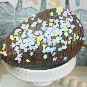 Easter Breakable Smash Chocolate - 2 Oversized Eggs Filled With Fun Jelly Belly Jelly Beans ...