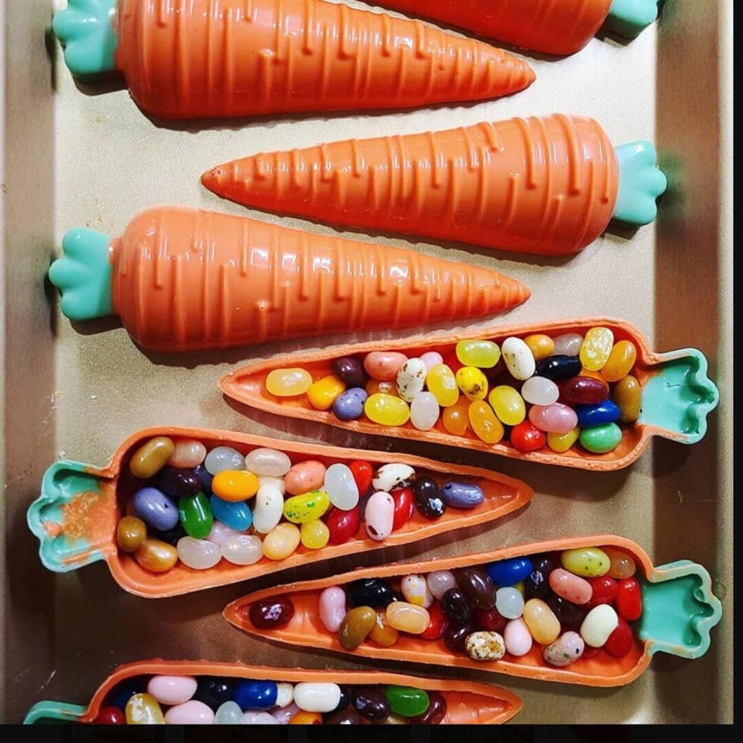 Easter Breakable Smash Chocolate 2 Carrots Filled With Candy. Ea ...