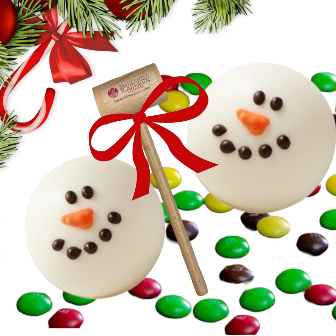 Christmas Chocolate Snowmen: Breakable Candy Filled Treat With Mallet ...