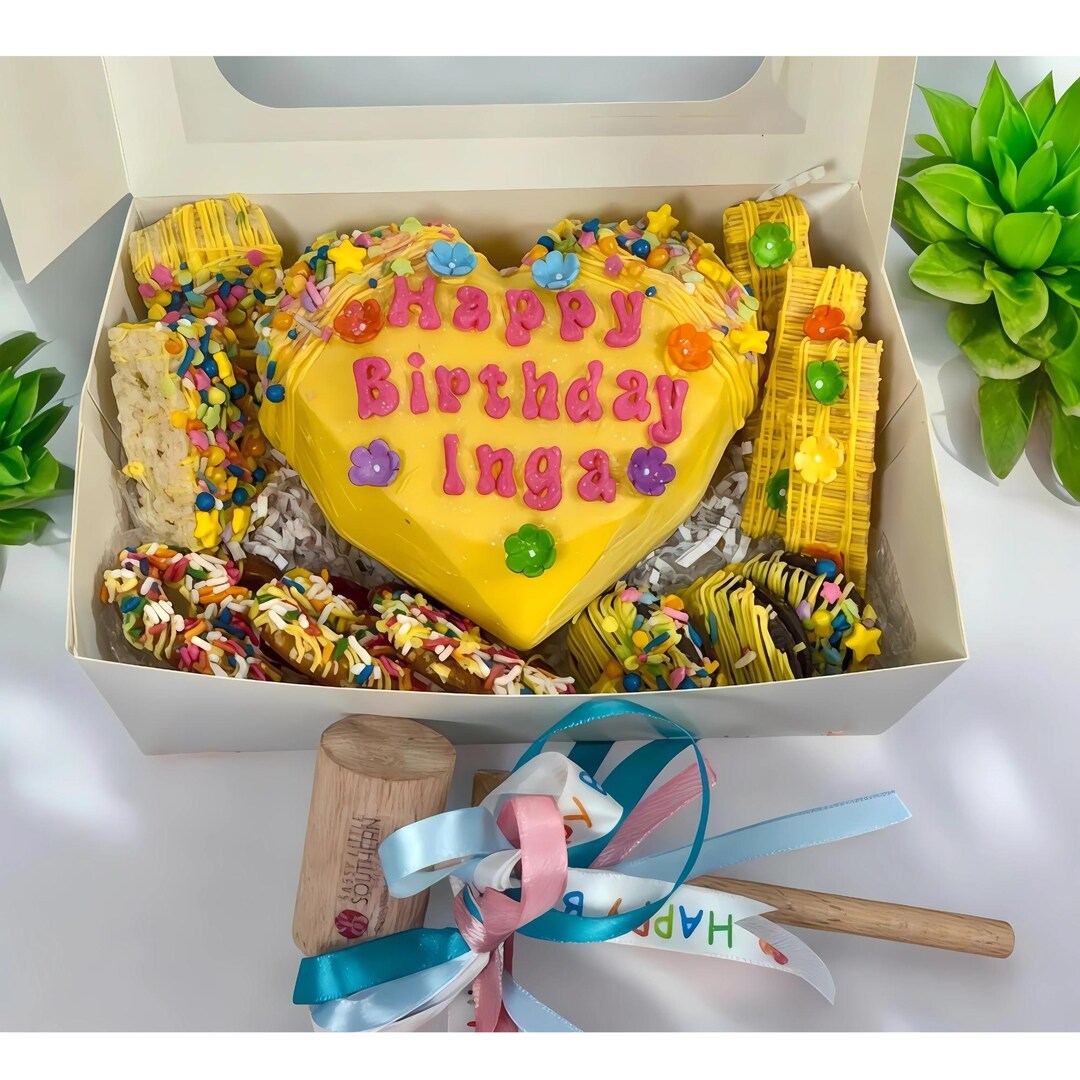 Birthday Breakable Chocolate Heart Gift Box | Gourmet Ghirardelli Heart ...