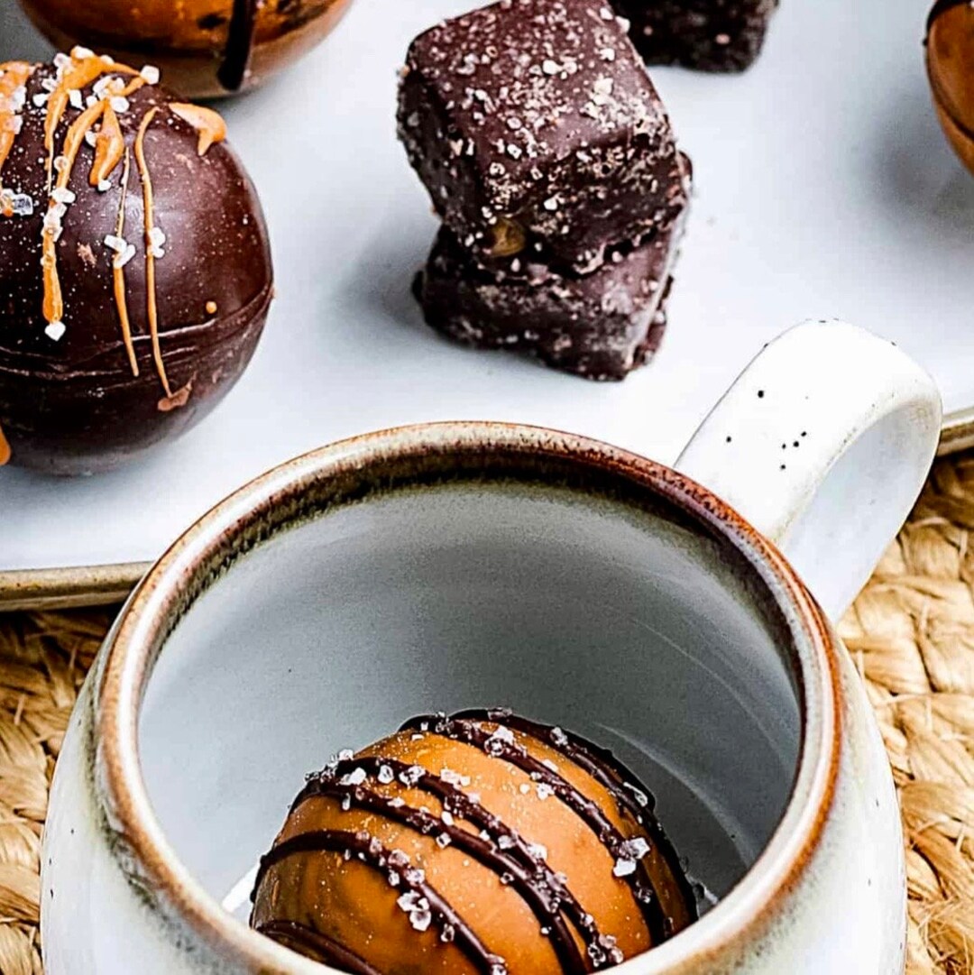 Caramel Coffee Bombs - LARGE Salted Caramel Coffee Bombs W/ Rich ...