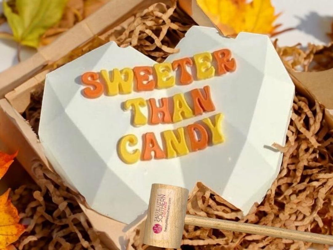 Breakable Chocolate Heart HUGE 6x6 Gourmet Ghirardelli Heart Stuffed W ...