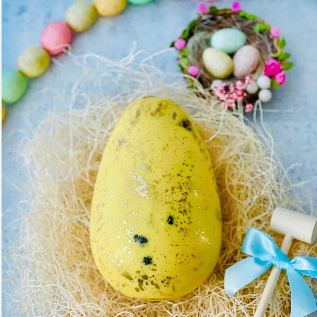 Easter Breakable HUGE Chocolate Egg Filled With Fun Candy. Comes With Hammer for Smashing Each ...