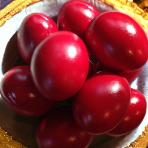 Red GREEK Easter ( Pascha ) Eggs Breakable Smash Chocolate - Oversized ...
