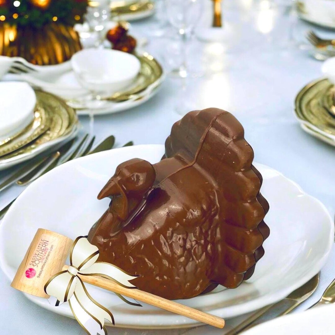 Chocolate Breakable Turkey Filled W/ Candy 4-pk Smash W/ Mallet. Table ...