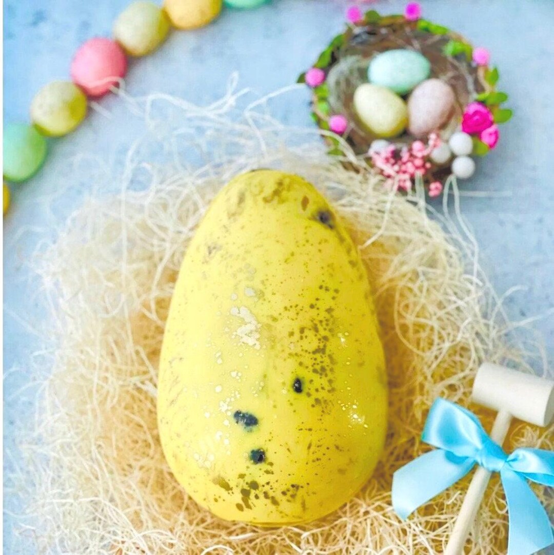 Easter Breakable LARGE Chocolate Egg FILLED W/ Easter Candy. Comes W/ Hammer & Sweet Gift Box ...