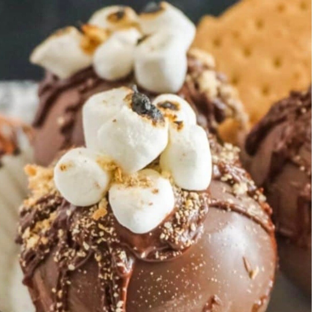 S’MORES Hot Chocolate Bombs - LARGE Gourmet Ghirardelli Hot Cocoa Bombs ...