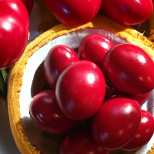 Red GREEK Easter ( Pascha ) Eggs Breakable Smash Chocolate - Oversized ...