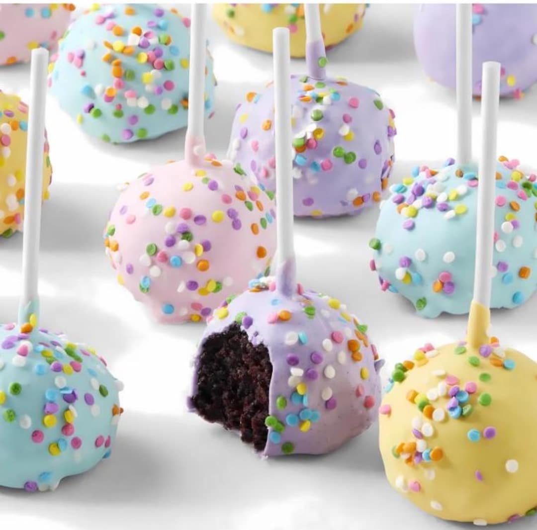 Spring Cake Pops. Double-dipped in Gourmet Ghirardelli Chocolate. Great ...