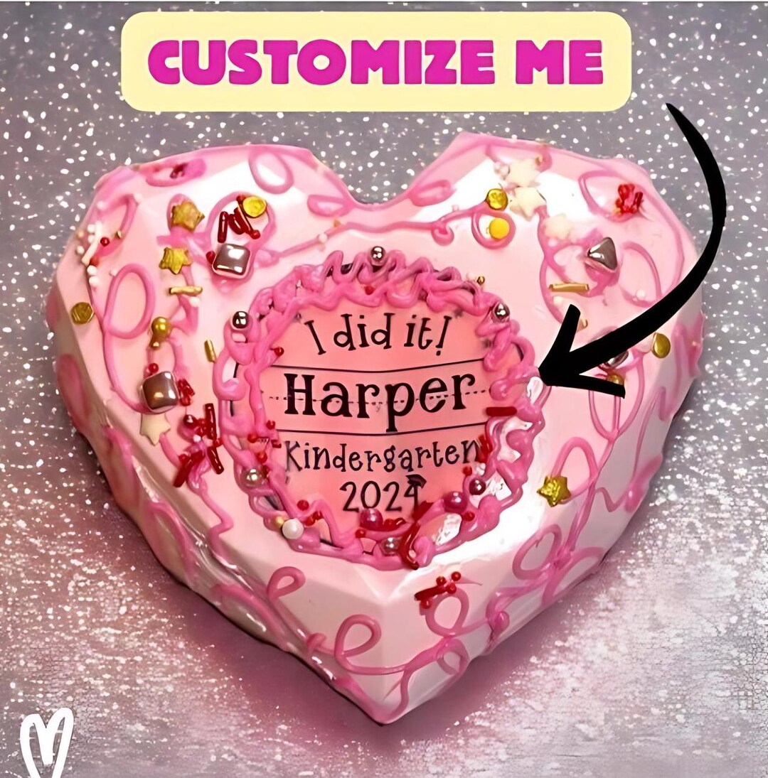 Graduation Breakable Chocolate Heart HUGE 6x6 Stuffed W/ Choice of ...