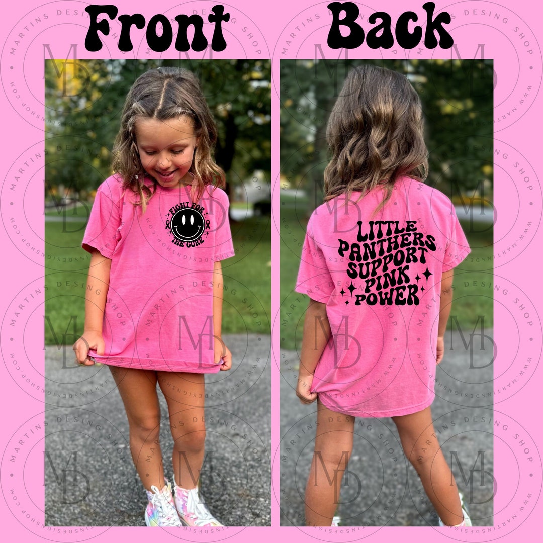 Little Panthers Support Pink Power Digital Design| Panthers Shirt ...