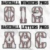 Softball Numbers, Softball Png, Softball Stitch, Softball Font Png ...