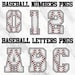Softball Numbers, Softball Png, Softball Stitch, Softball Font Png ...
