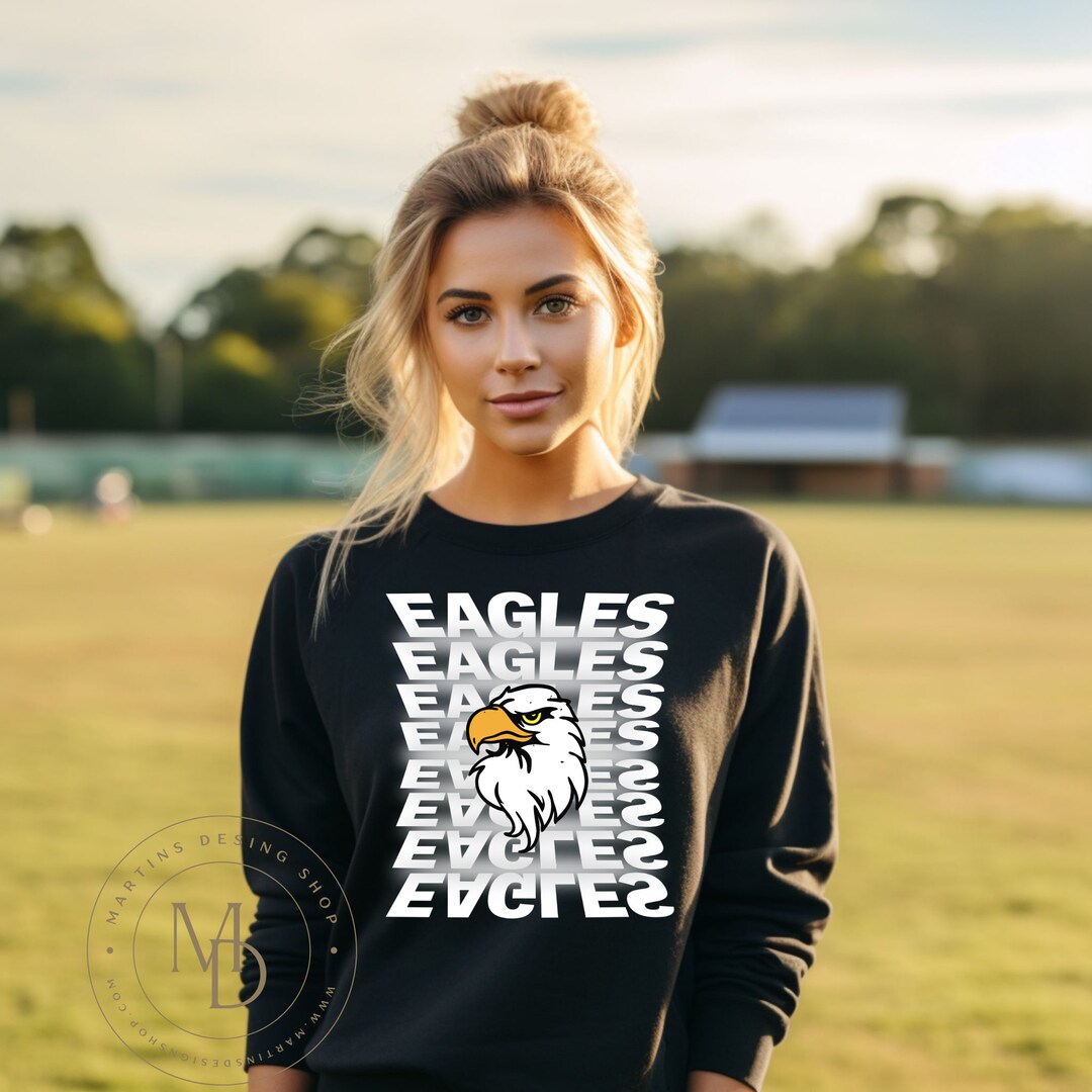 Eagles Wave Digital Design| Eagles Shirt | School Designs | Eagles SVG ...