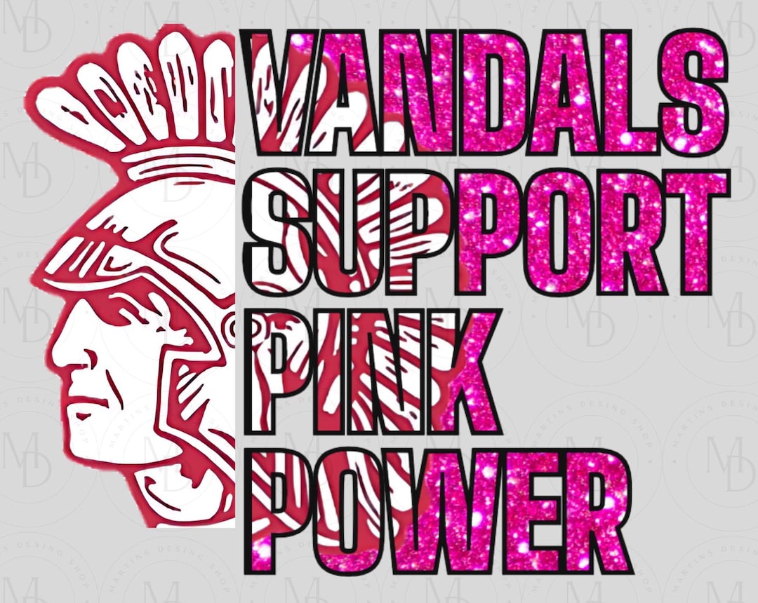Vandals Support Pink Power Digital Design| Vandals Pink Out Shirt ...
