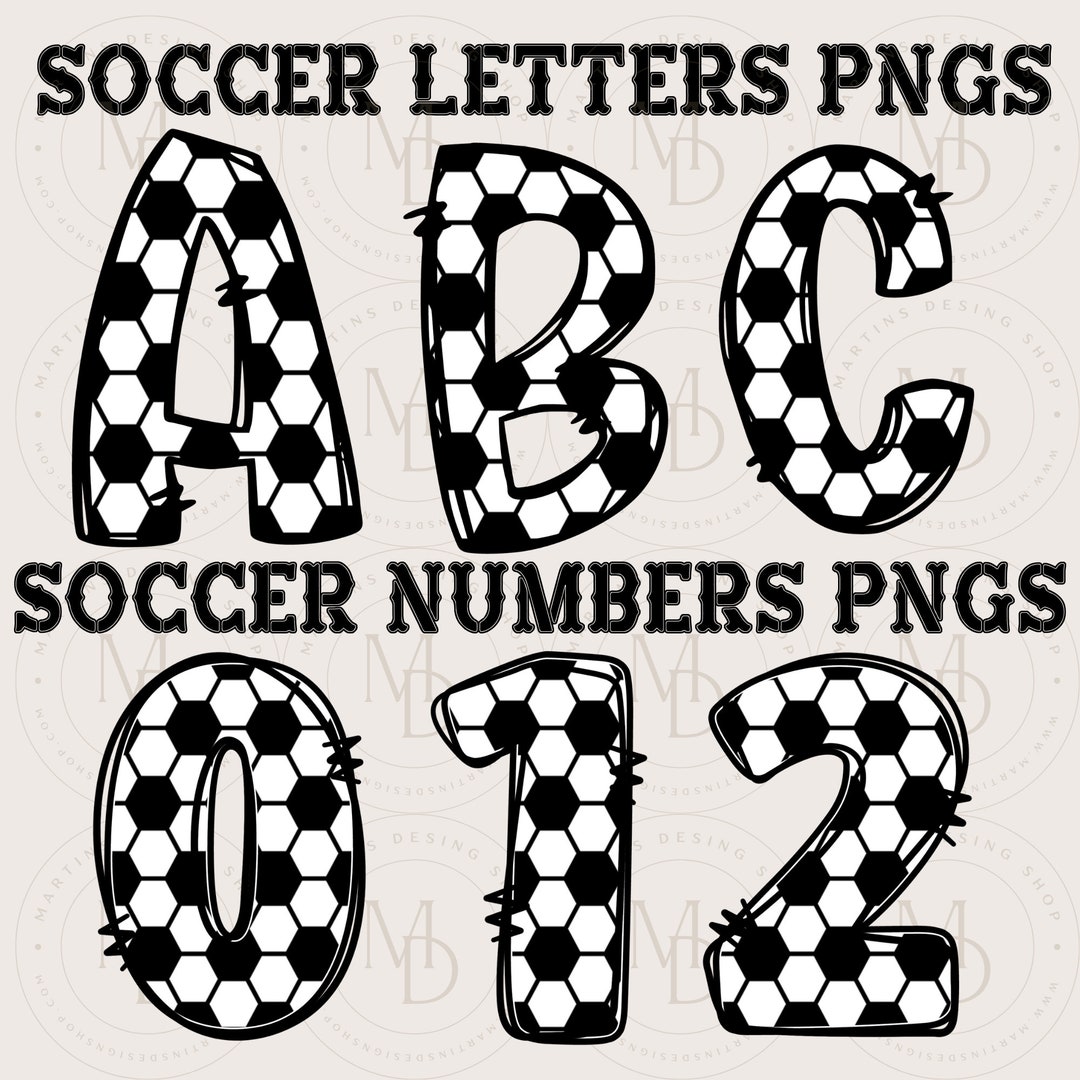 Soccer Numbers, Soccer Png, Soccer Balls, Soccer Font Png, Soccer ...