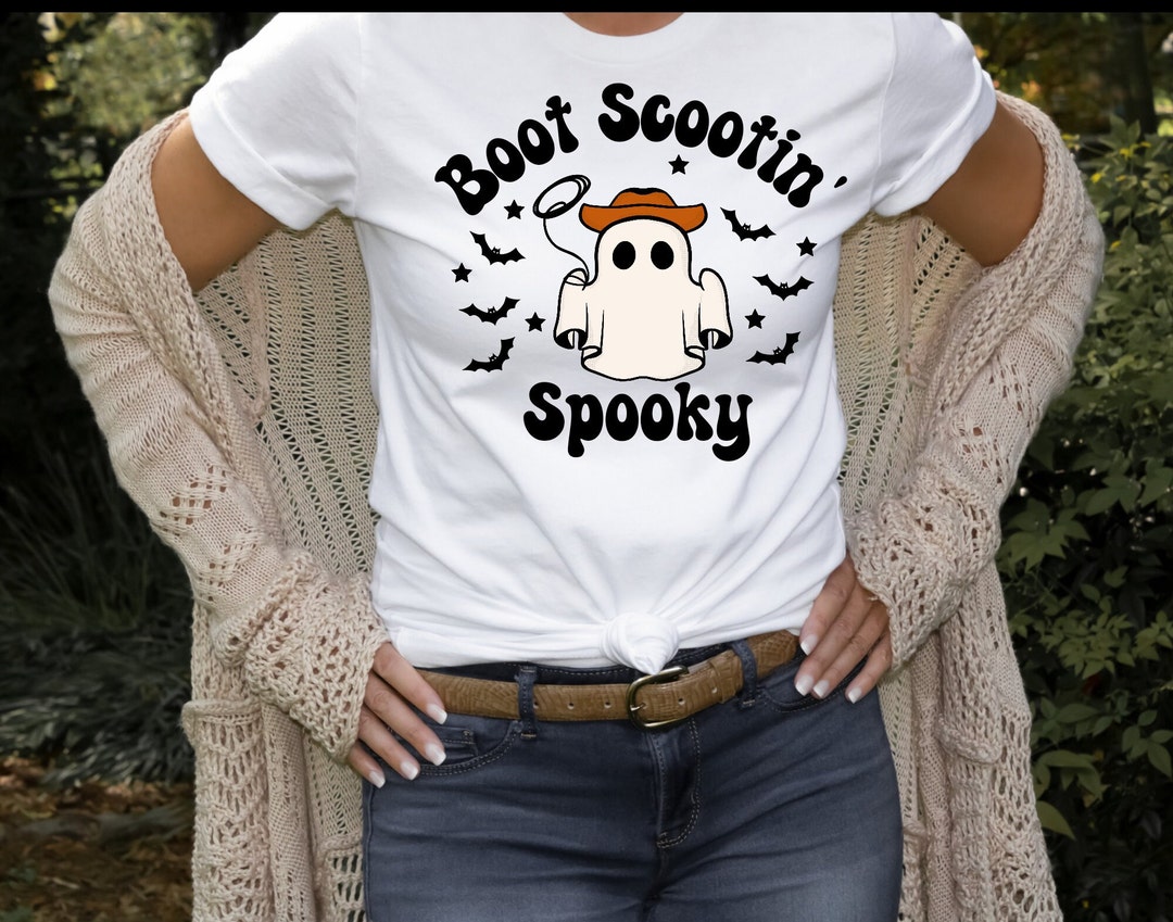 Boot Scooting Spooky PNG | Fall PNG | Wavy Designs | Sublimation Design ...