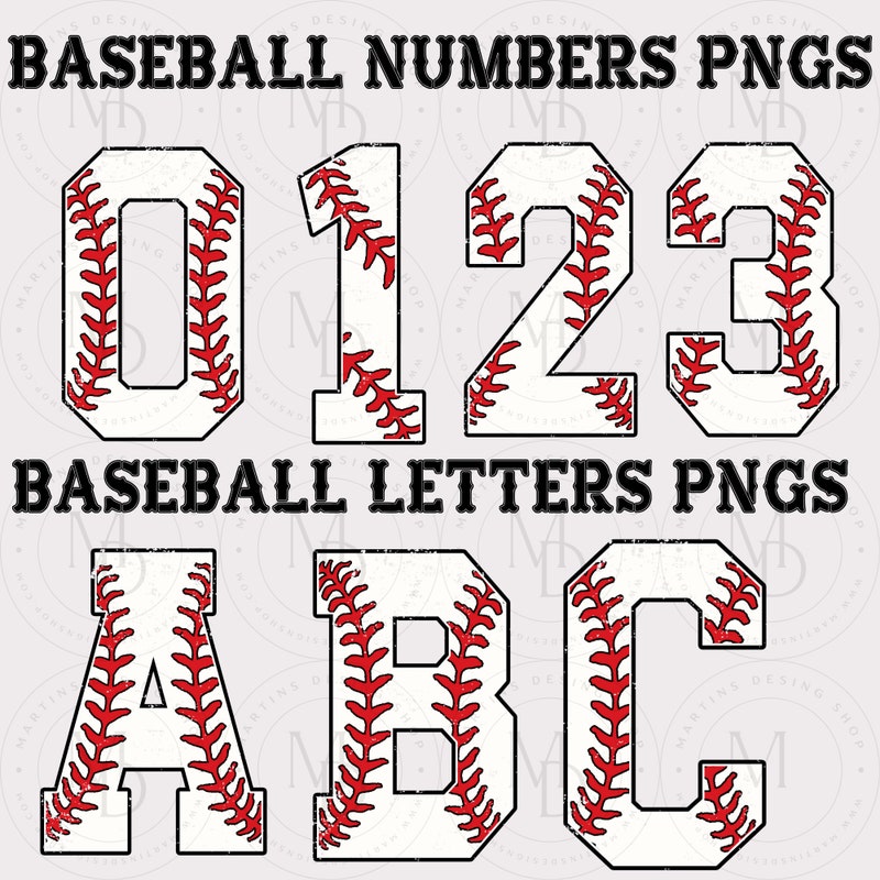 Baseball Letters - Etsy
