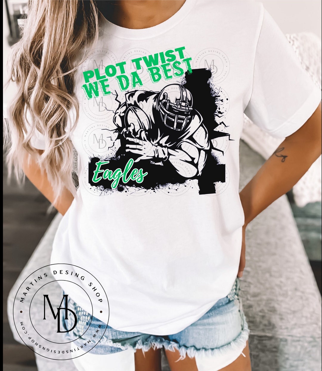 Eagles Plot Twist We Da Best Digital Design| Eagles Shirt | School ...
