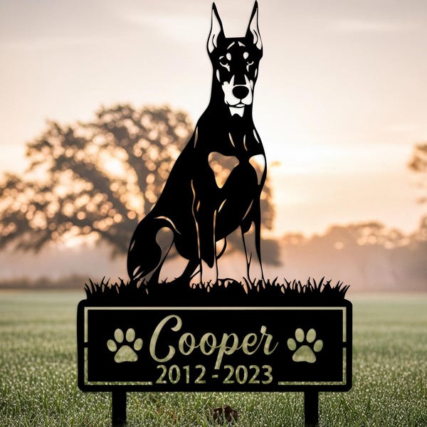 Doberman Memorial - Etsy