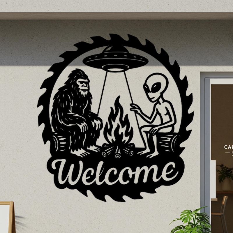 Bigfoot Funny Welcome Signs - Etsy
