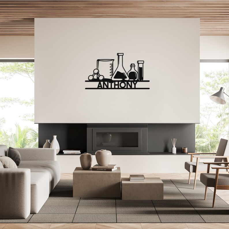 Letrero personalizado de laboratorio, letrero de metal personalizado ...