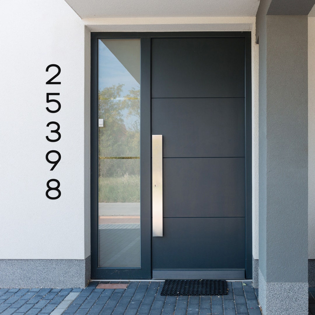 Modern Metal House Numbers & Letters, Personalized House Number, Custom ...
