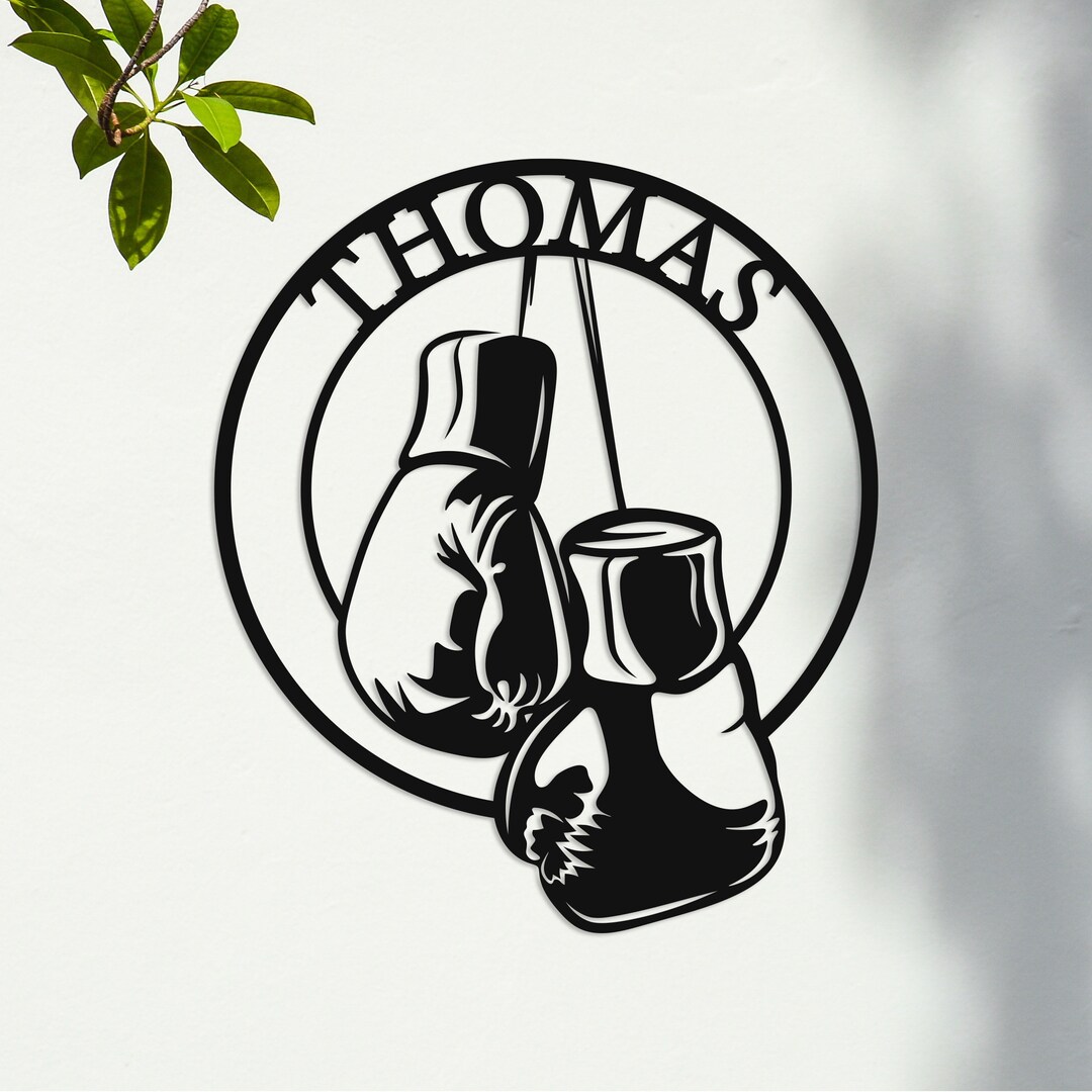 Custom Boxing Metal Sign, Box Fight Metal Wall Art, Boxing Glove Sign ...