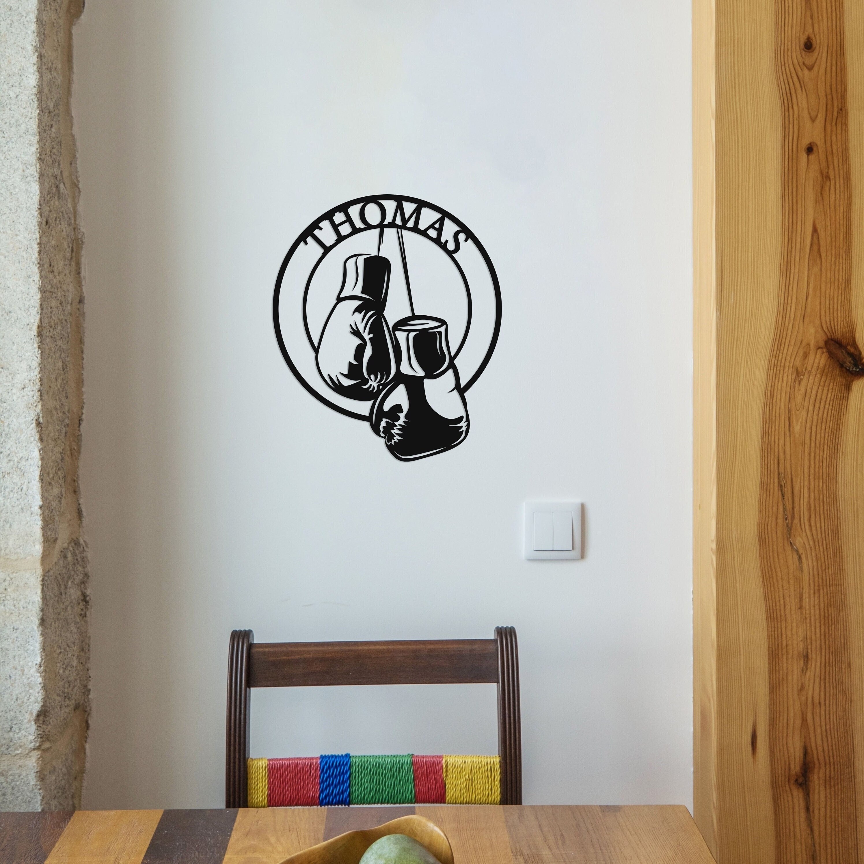 Custom Boxing Metal Sign, Box Fight Metal Wall Art, Boxing Glove Sign ...