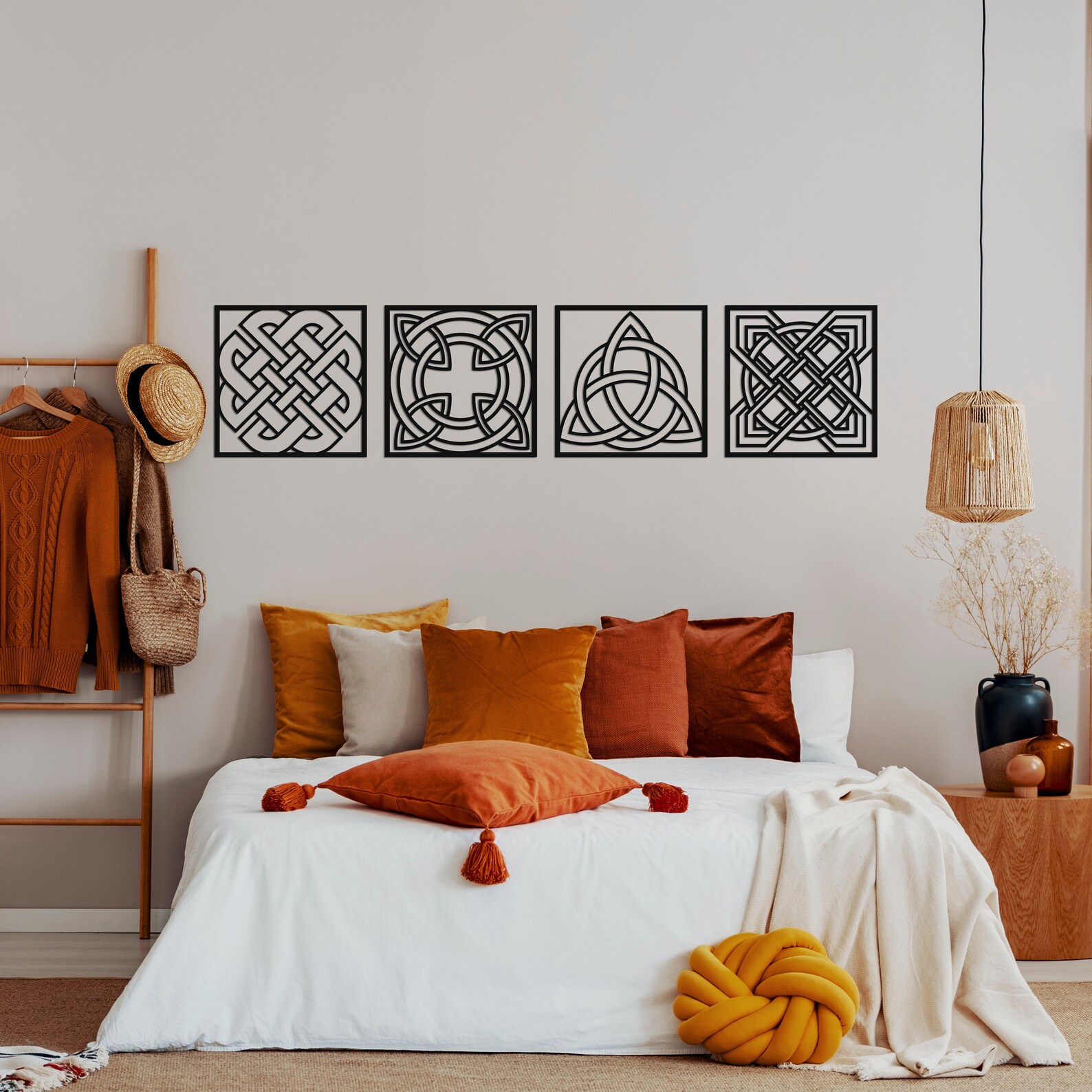 Celtic Rope Knot Metal Wall Art, Irish Wall Decor, Viking Home Decor ...