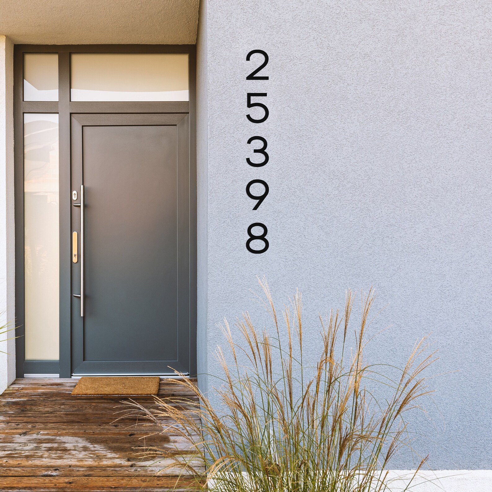 Modern Metal House Numbers & Letters, Personalized House Number, Custom ...