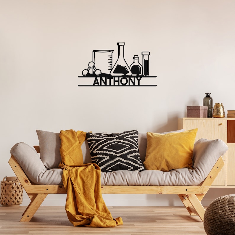 Letrero personalizado de laboratorio, letrero de metal personalizado ...