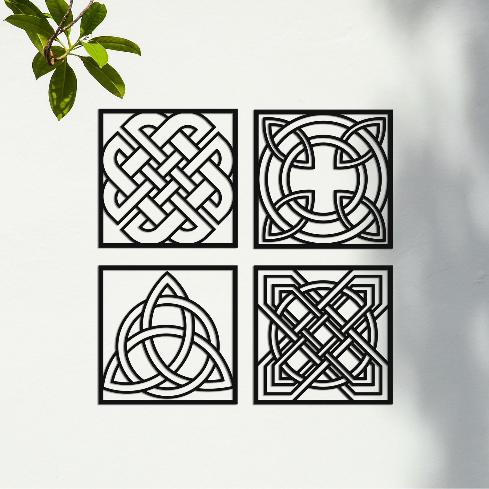 Celtic Rope Knot Metal Wall Art, Irish Wall Decor, Viking Home Decor ...