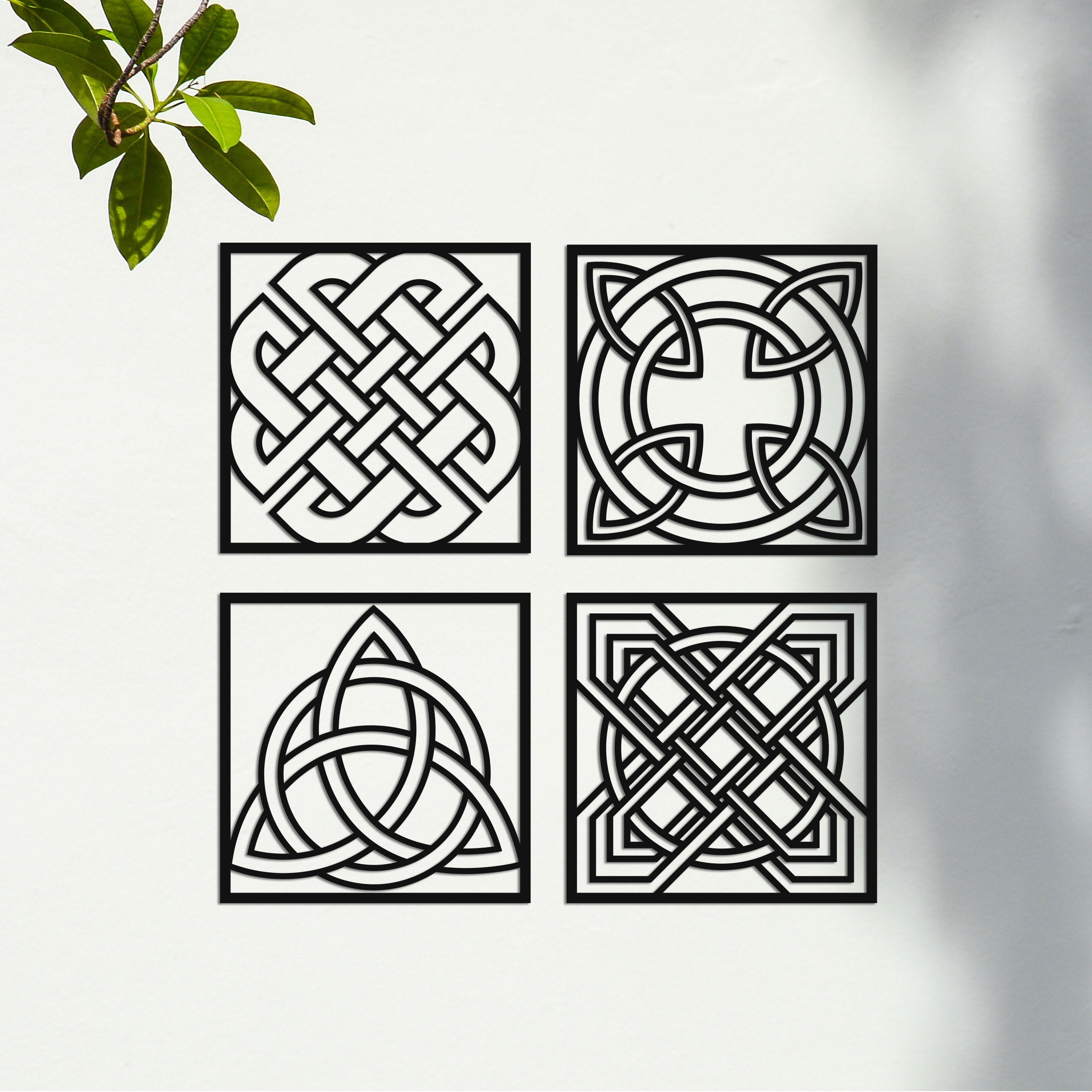 Celtic Rope Knot Metal Wall Art, Irish Wall Decor, Viking Home Decor ...