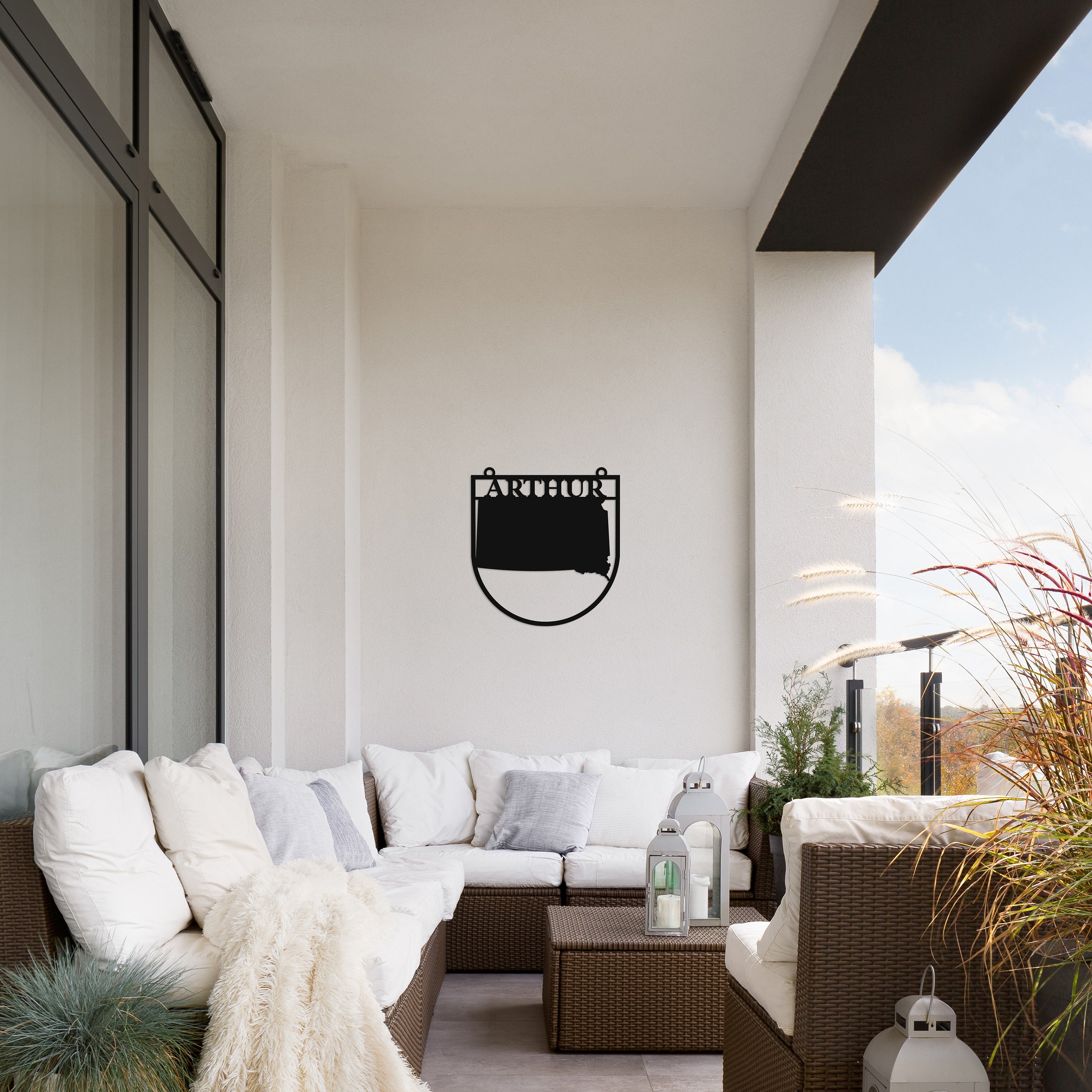 South Dakota State Map Sign Custom Family Name Metal Wall - Etsy