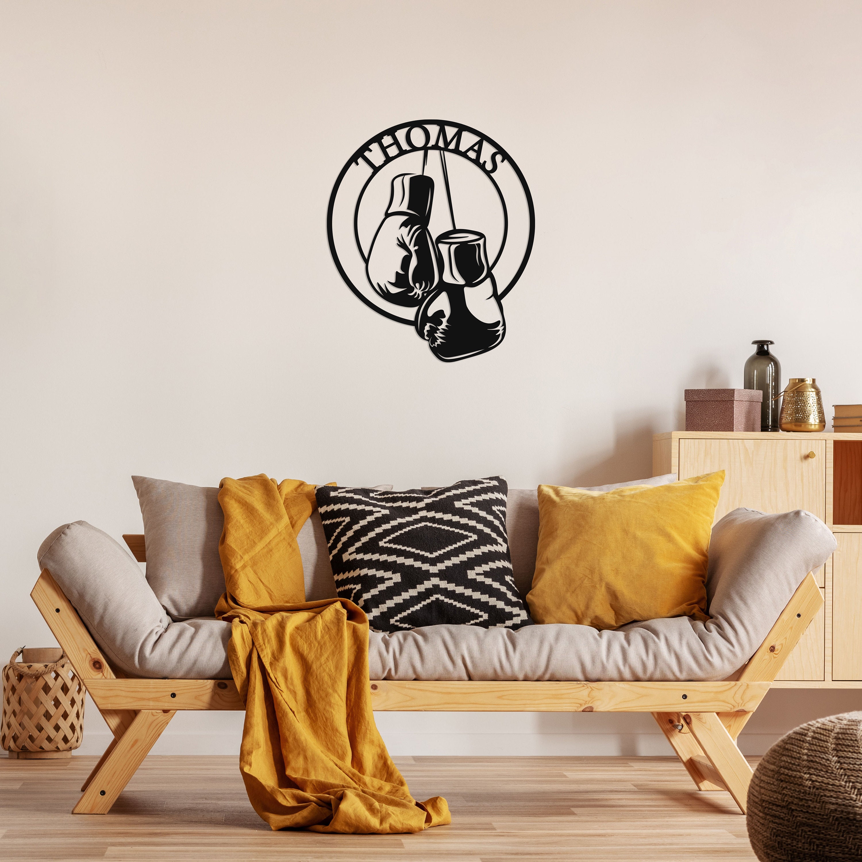 Custom Boxing Metal Sign, Box Fight Metal Wall Art, Boxing Glove Sign ...