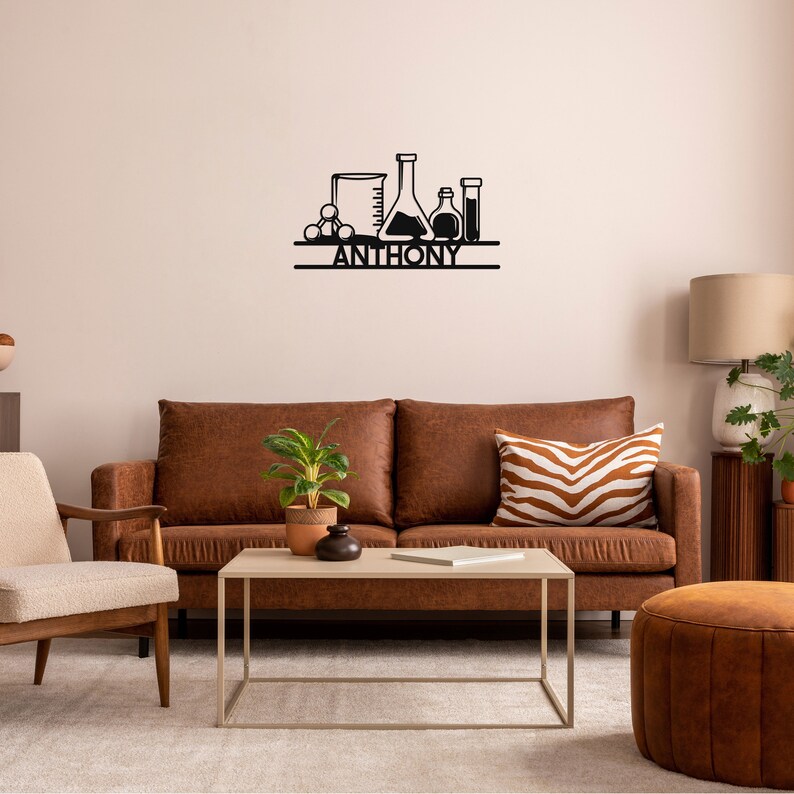 Letrero personalizado de laboratorio, letrero de metal personalizado ...