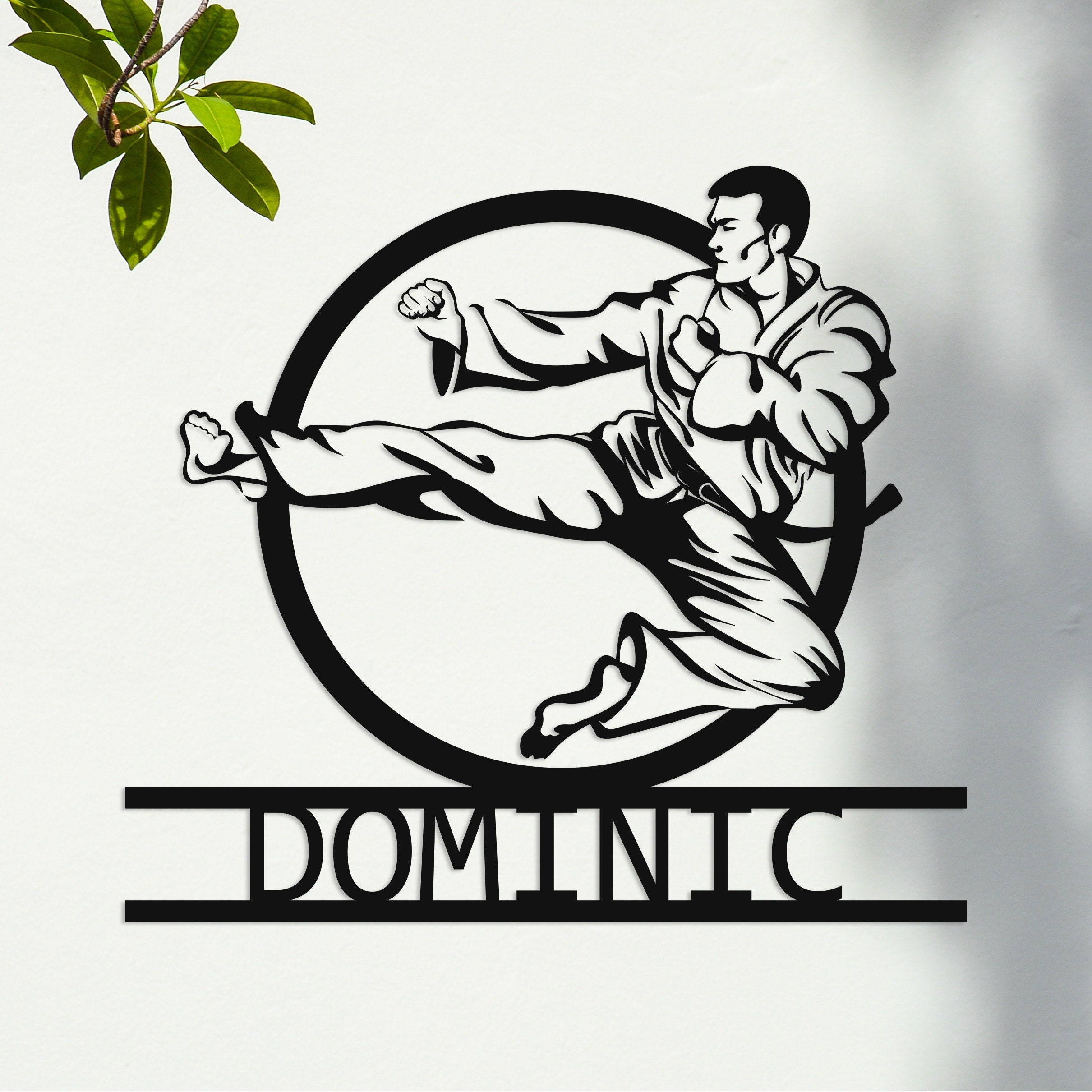 Custom Karate Metal Wall Decor, Karate Metal Sign, Personalized Karate ...