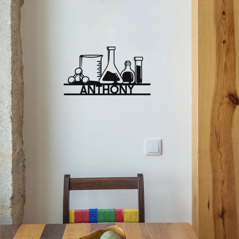 Letrero personalizado de laboratorio, letrero de metal personalizado ...