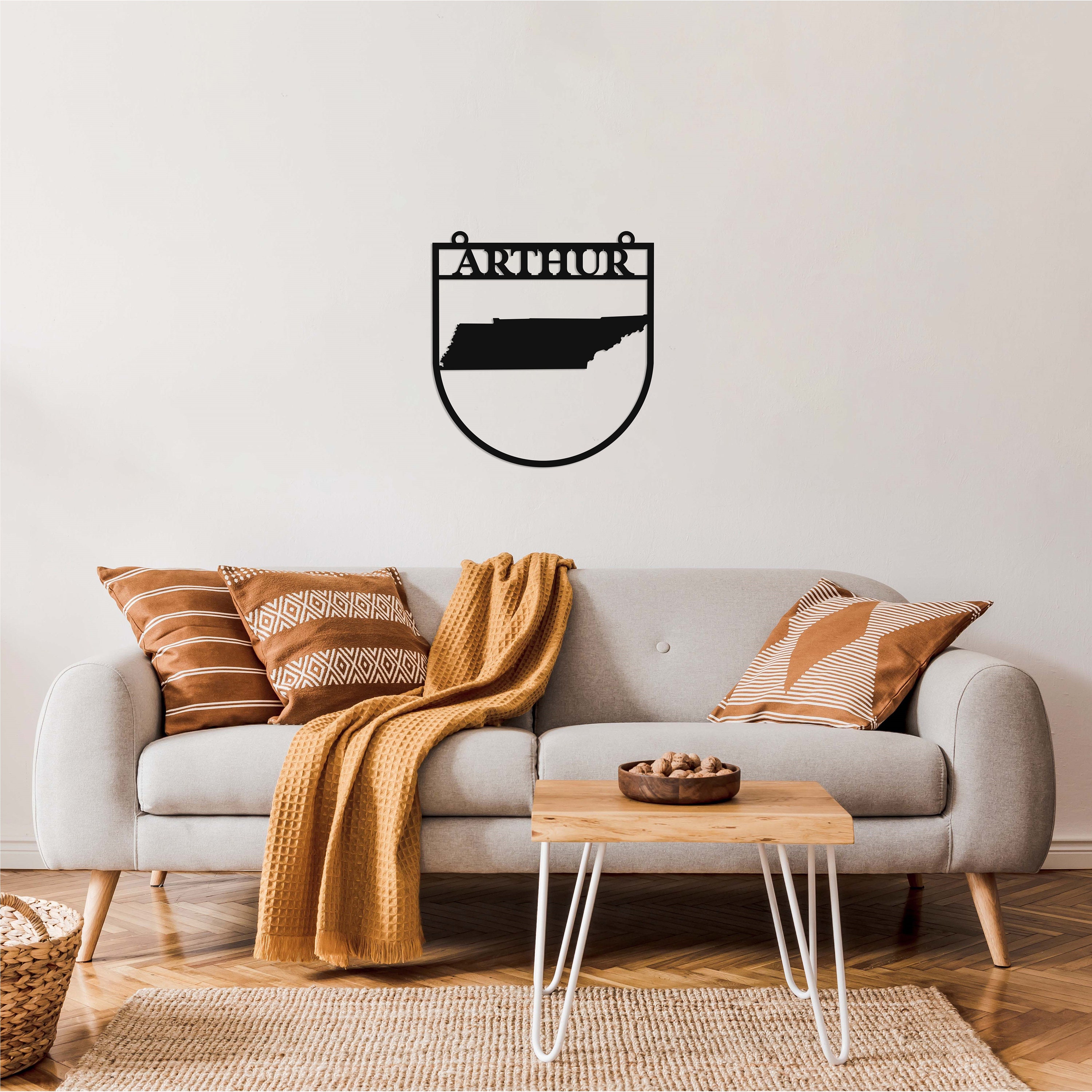 Tennessee Custom Metal Wall Sign, Tn State Personalized Sign, Metal ...