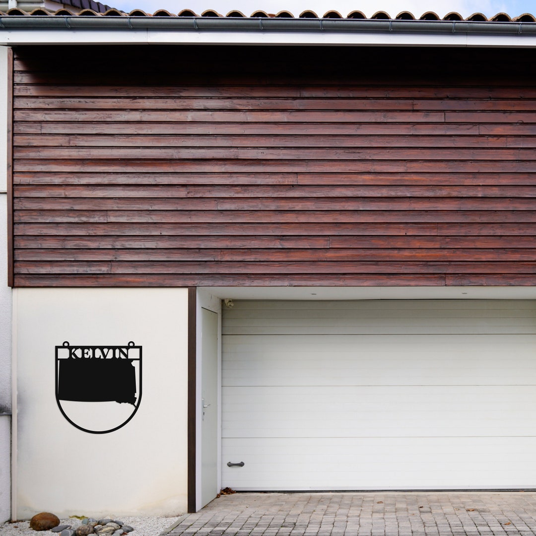 South Dakota State Map Sign, Custom Family Name Metal Wall Art ...