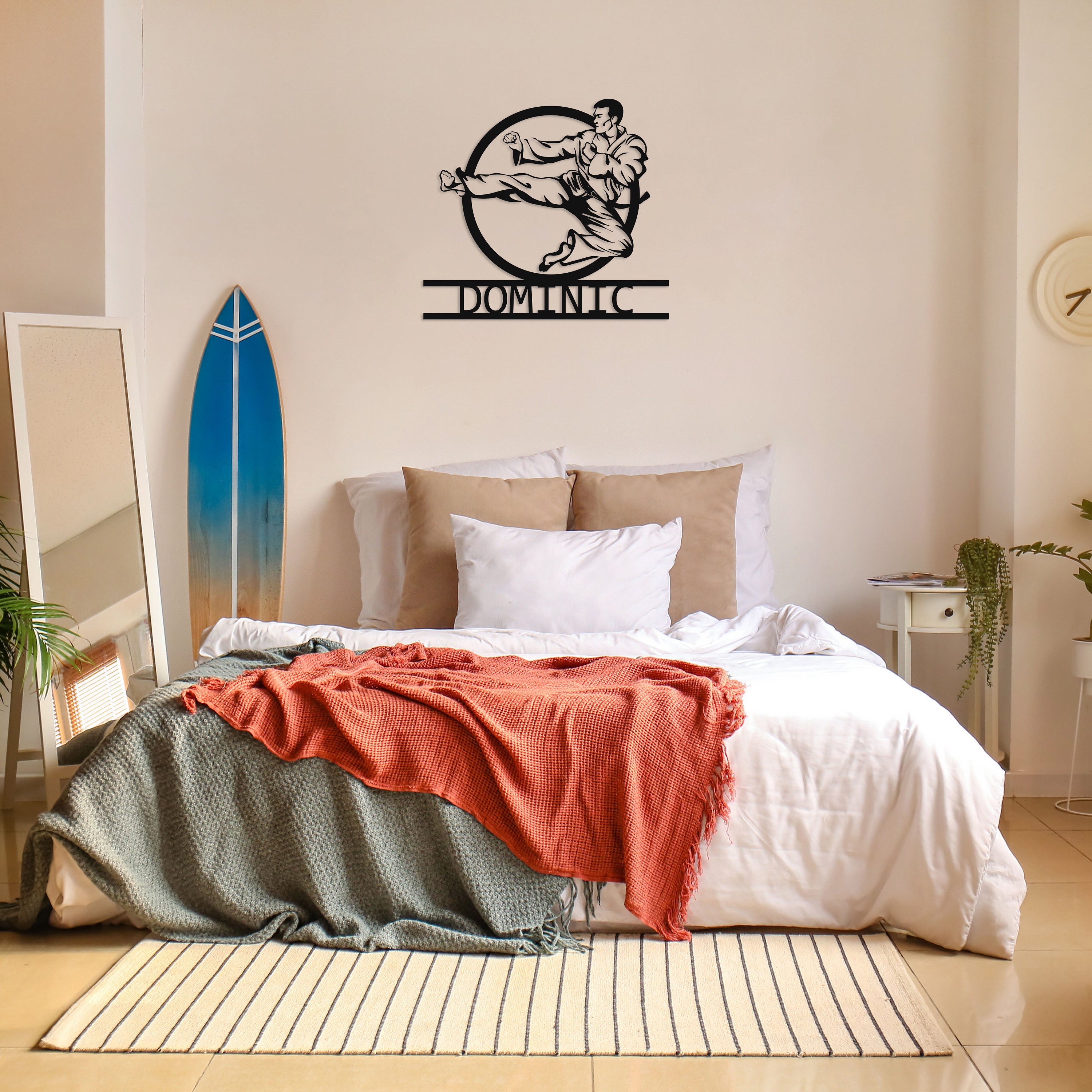 Custom Karate Metal Wall Decor, Karate Metal Sign, Personalized Karate ...
