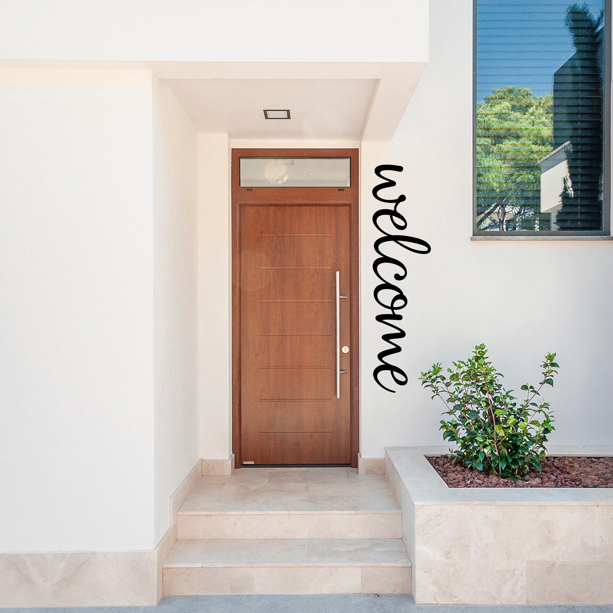 Goodbye and Welcome Metal Wall Sign, Stylish Metal Signs for Welcoming ...