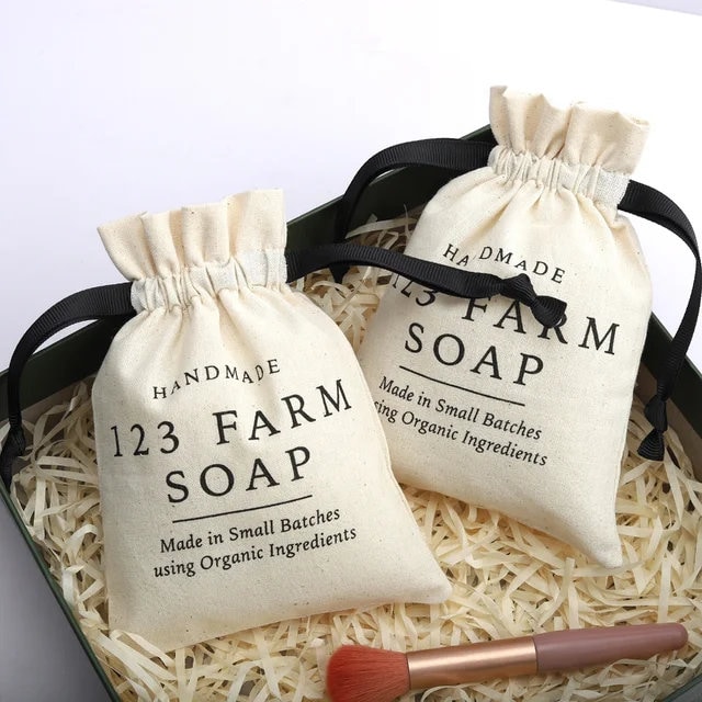 High End Custom Logocotton Fabric Drawstring Dust Bag for Handbag ...