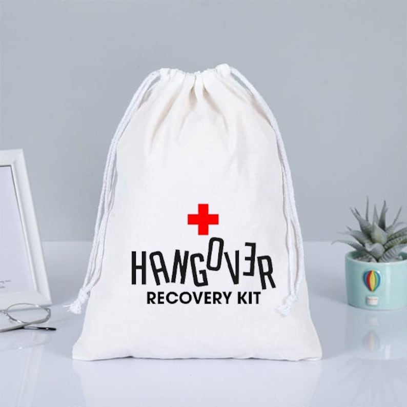 Hangover Kit Bag Recovery Kit, Custom Vacation Favor People Can Use ...