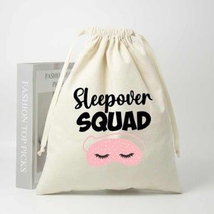 Sleepover Squad Slumber Party Favor Bag Kit Girls Party Favors Birthday Sleepover Birthday Party ...